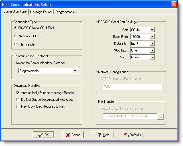 LabeLase Producer - Setup Menu